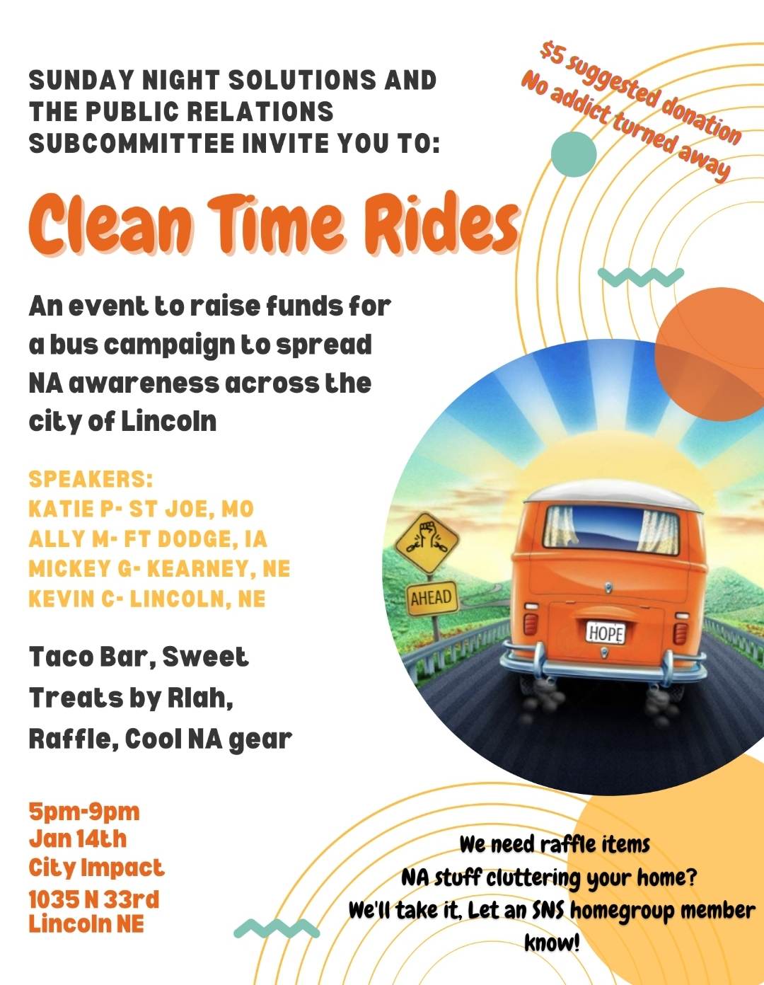 Activities – Southeast Nebraska Area of Narcotics Anonymous