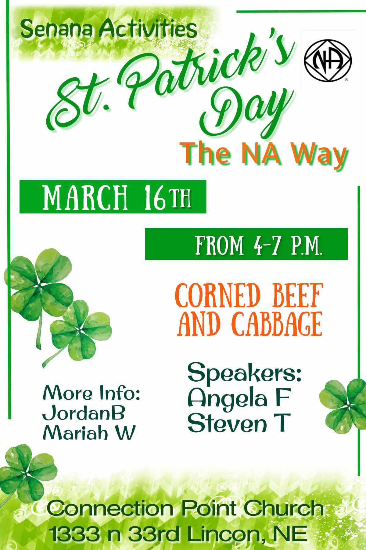 Activities – Southeast Nebraska Area of Narcotics Anonymous